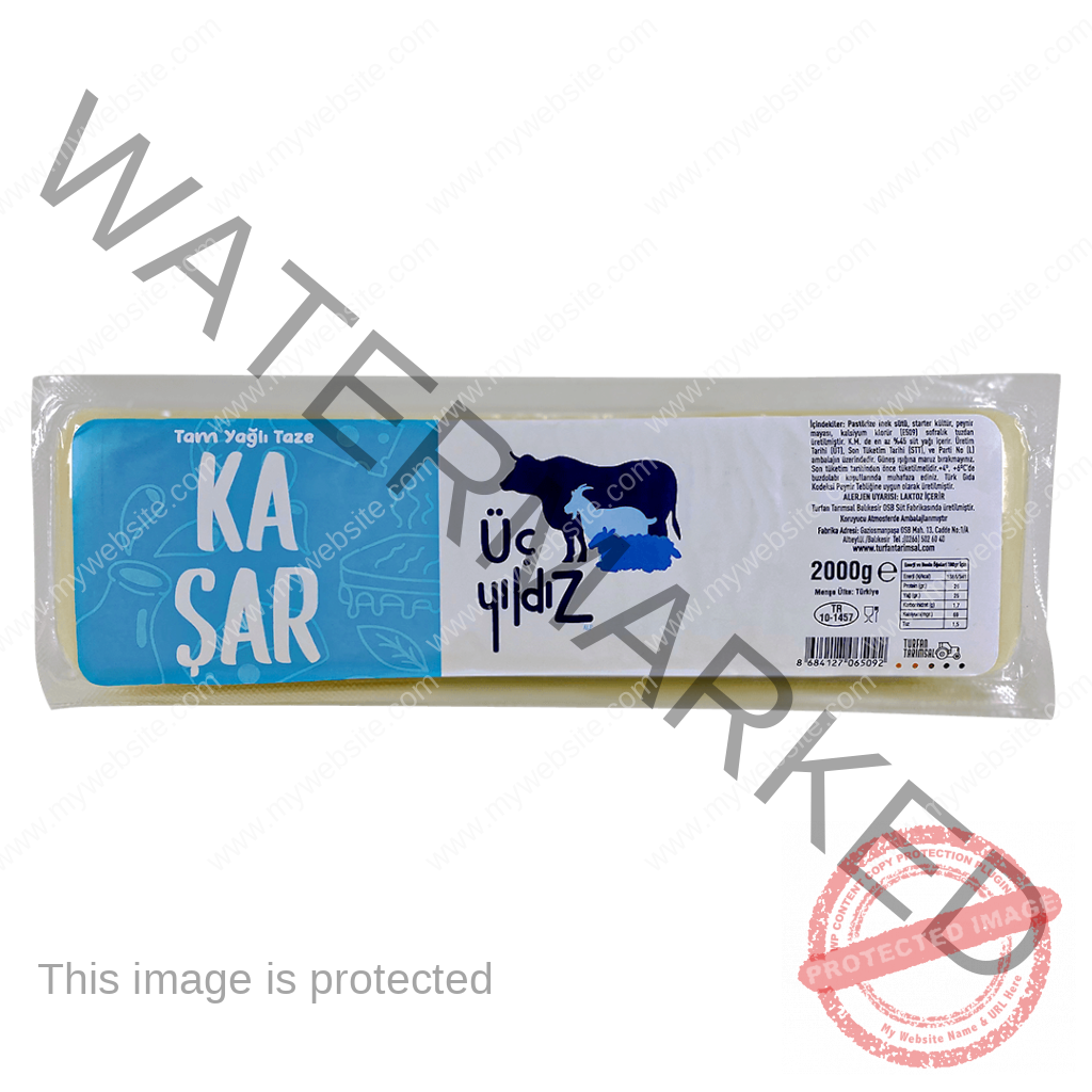 Tam Yağlı Taze Kaşar 2KG – Turfan Tarımsal